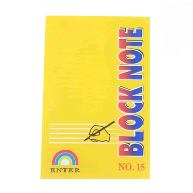 Jual (OBRAL) BUKU BLOCK NOTE/NOTE BOOK UKURAN A5 MERK ENTER | Shopee ...