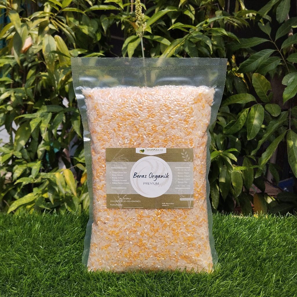 Jual Beras Jagung Mix Beras Organik I Corn Rice I 1kg ‌ | Shopee Indonesia