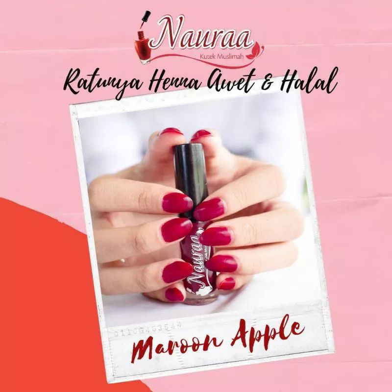 Jual NAURAA KUTEK MUSLIMAH BPOM original Ratunya Henna Awet & Halal Sah Untuk Wudhu - MH ...