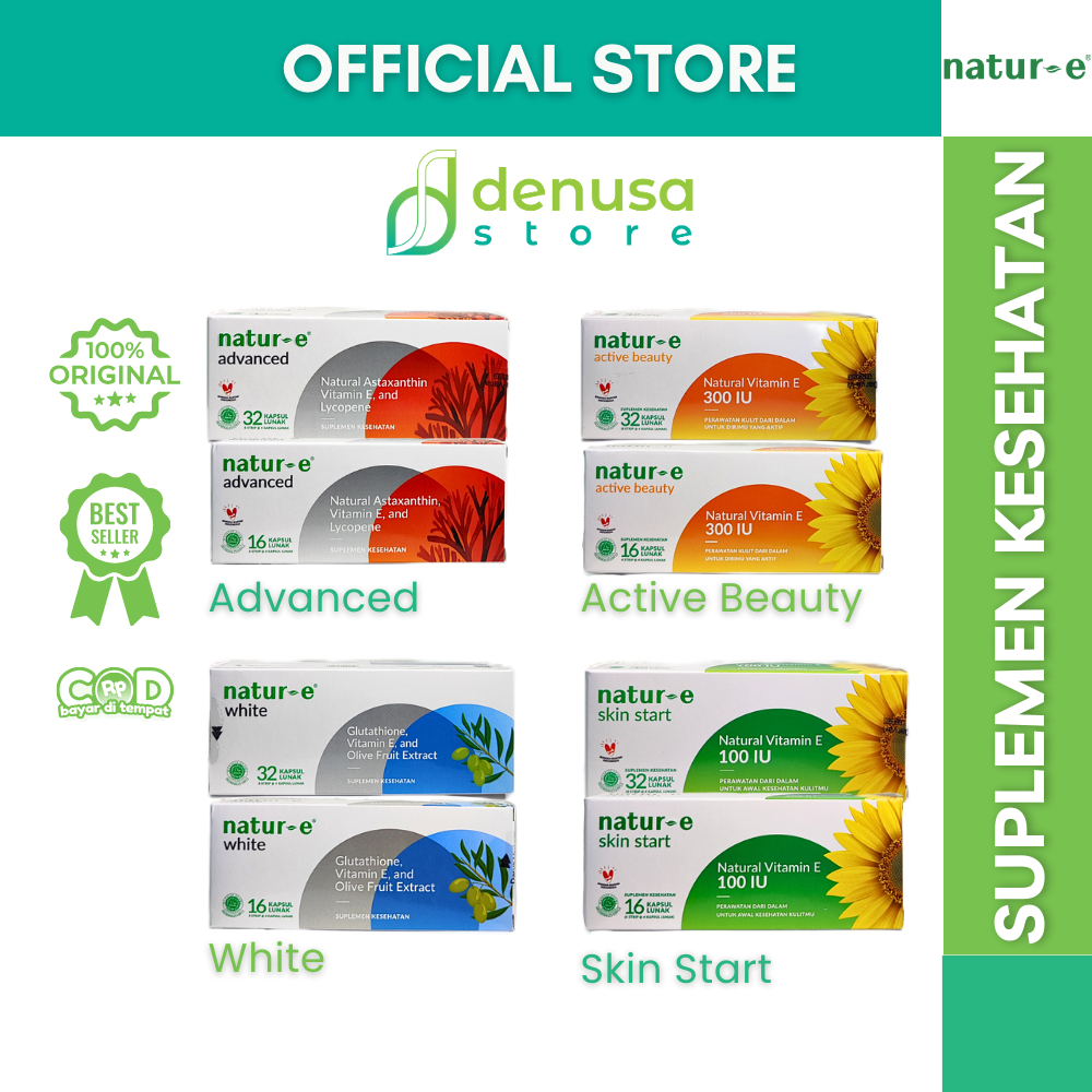 Jual Natur-E Skin Start Active Beauty Advanced White Natural Vitamin E ...
