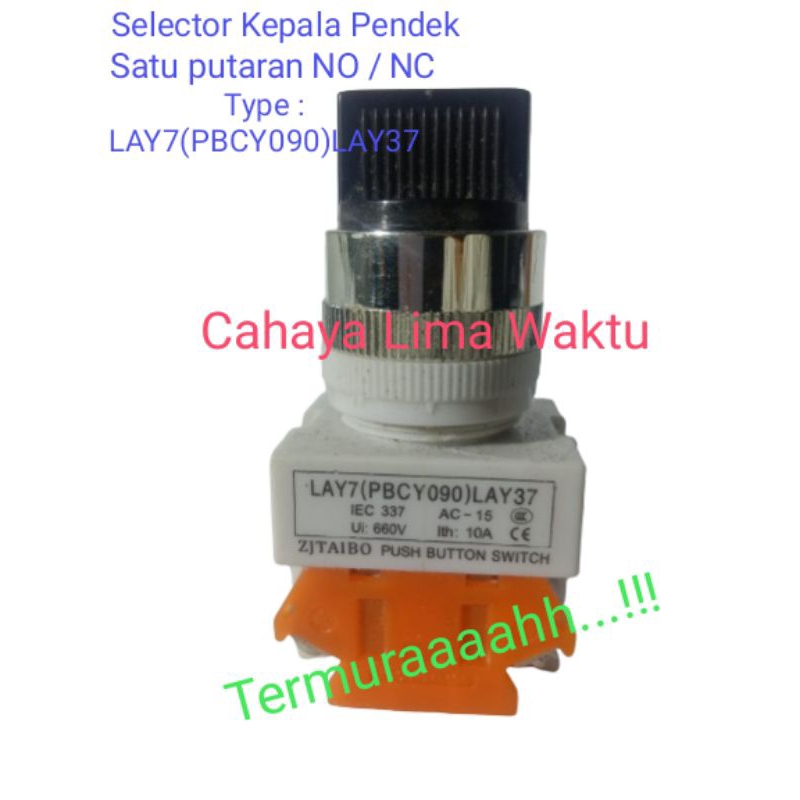 Jual Selector Switch LAY7 ( PBCY090 ) LAY37 1NO 1NC / ON OFF | Shopee ...
