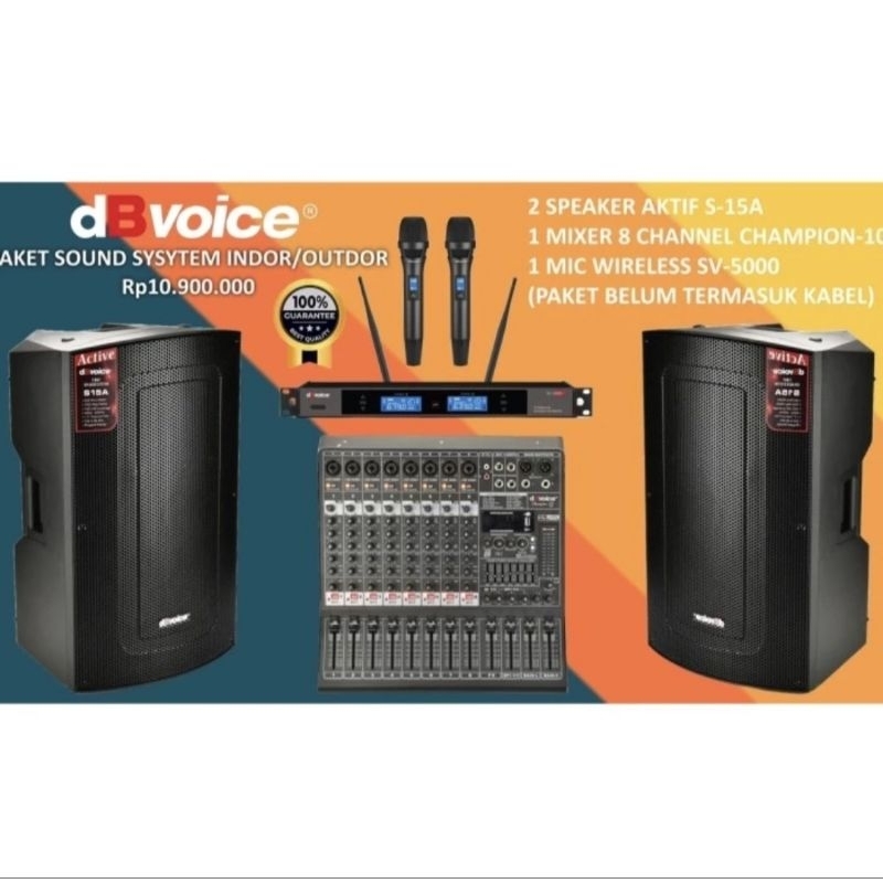 Jual Paket Soundsystem dBvoice S15A Original 15 inch dB Voice S15A ...