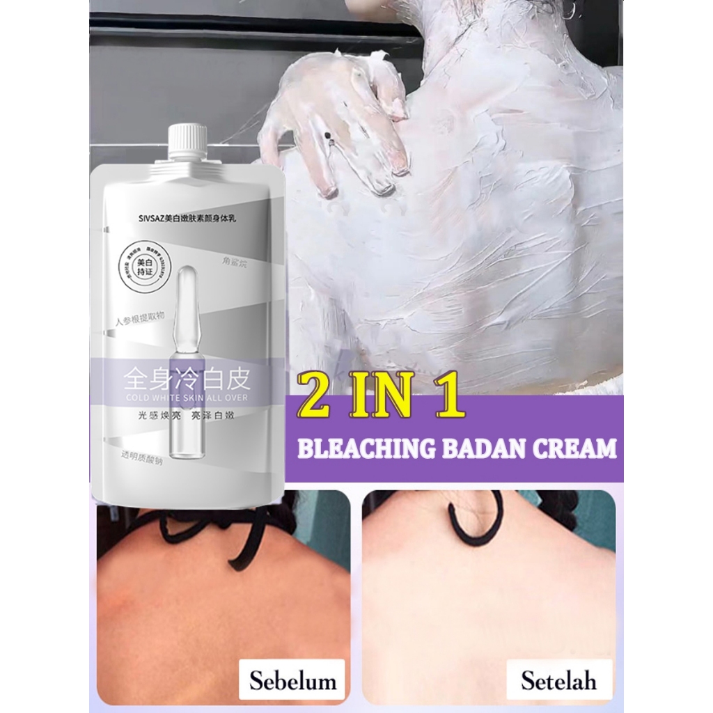 Jual 2 IN 1 Bleaching Badan Lotion 200g Pemutih Badan Permanen Cepat ...
