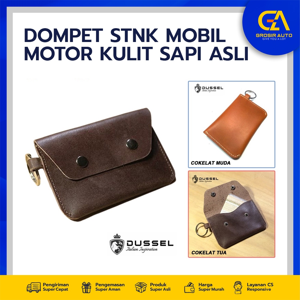 Jual Dompet STNK Motor Mobil Kulit Sapi ASLI Crazy Horse Vintage Brown ...