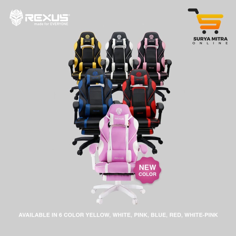 Jual Rexus RGC R60 Gaming Chair With Footrest Gaming Chair Rexus ...