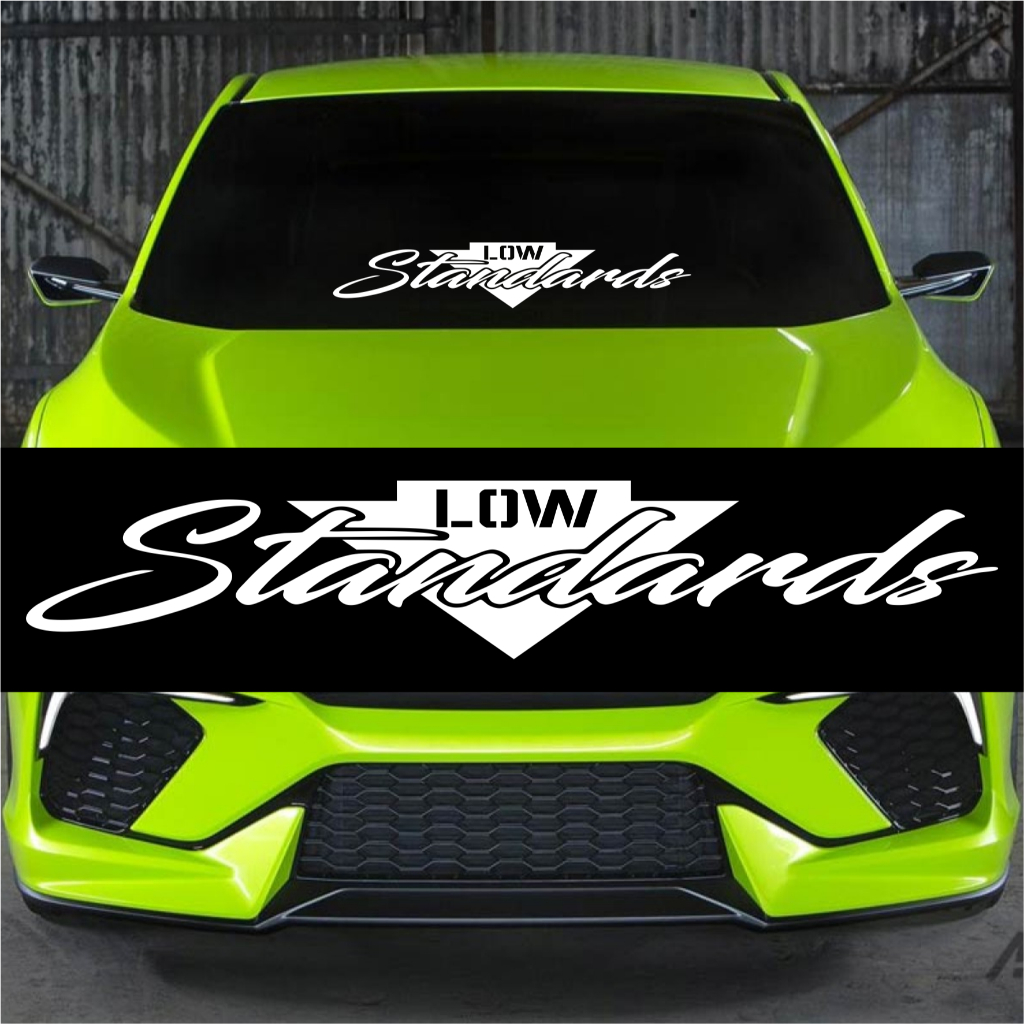 Jual Stiker Kaca Mobil Low Standards JDM Cutting Sticker | Shopee Indonesia
