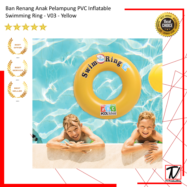 Jual Ban Renang Anak Pelampung PVC Inflatable Swimming Ring 60 70 cm ...