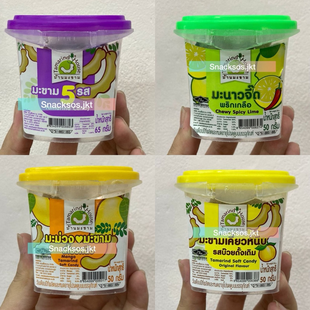 Jual TAMARIND HOUSE SOFT CANDY ORIGINAL / CHEWY SPICY LIME / MANGO ...