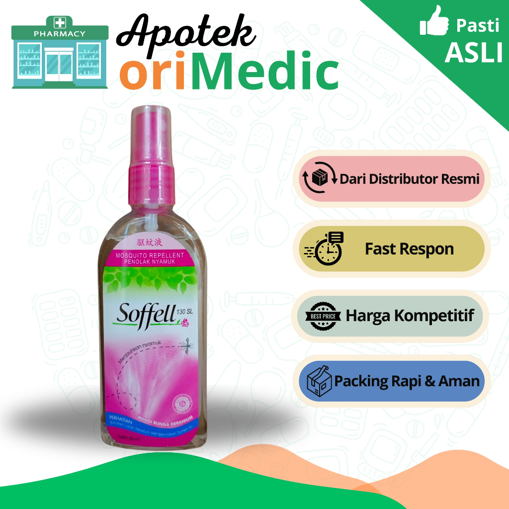 Jual Soffell Geranium Spray 80 ml | Shopee Indonesia