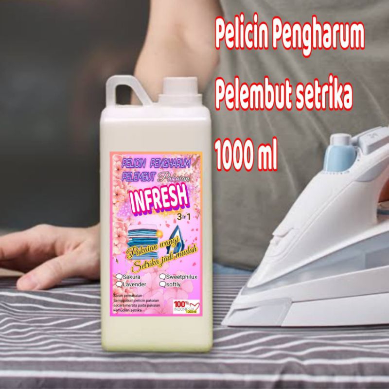 Jual pelicin pewangi setrika/pelicin pakaian/pewangi pakaian 1 liter ...