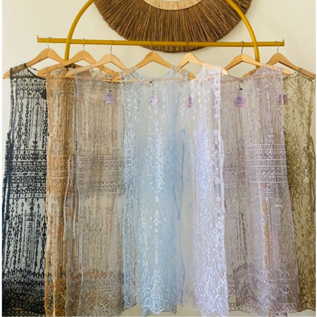 Jual OUTER BROKAT TULLE|ROMPI BROKAT LEPAS PASANG MOTIF PREMIUM|VEST ...
