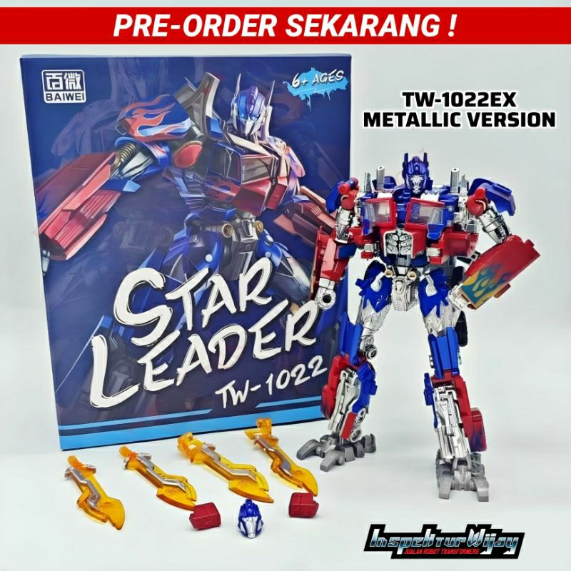 Jual Baiwei Optimus Prime TW-1022 EX Metalic Version Studio Series ...