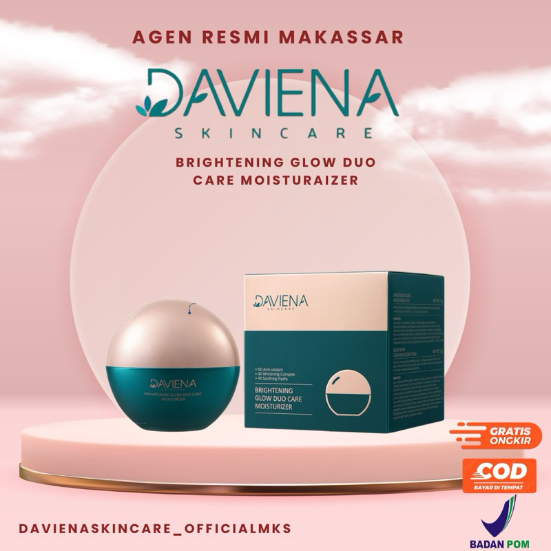 Jual BRIGHTENING GLOW DUO CARE MOISTURAIZER DAVIENA SKINCARE OFFICAL ...