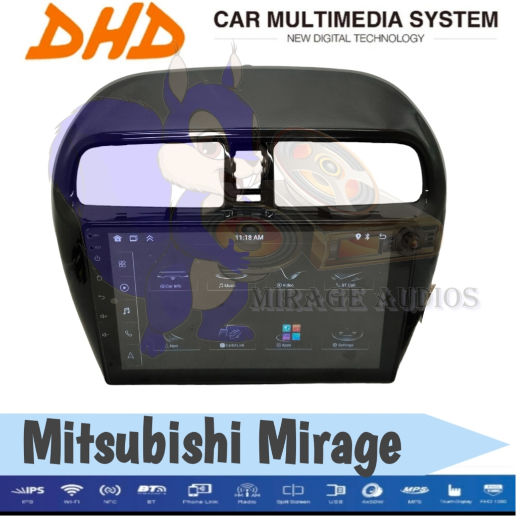 Jual Head Unit Android DHD 9 inch OEM Mitsubishi Mirage Plug & Play ...
