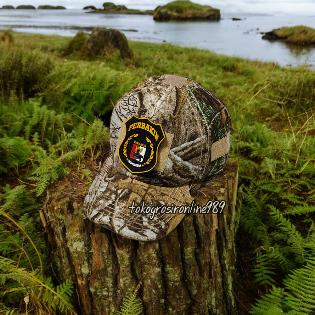 Jual Topi camo realtree X-tra free patch rubber logo perbakin tameng ...