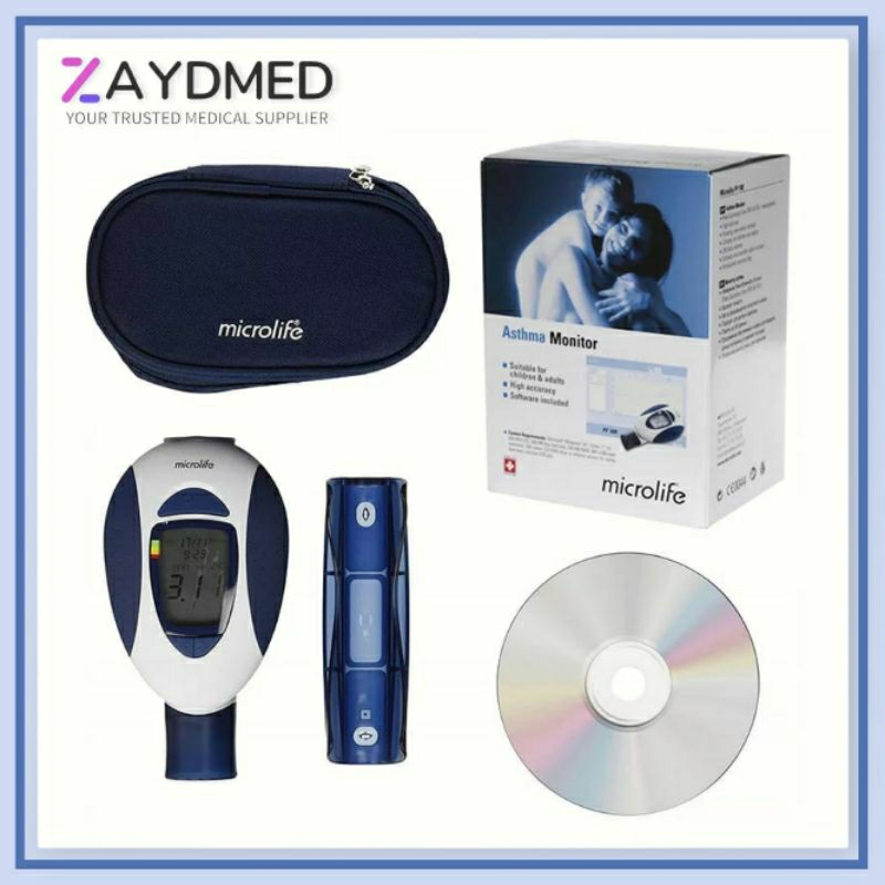 Jual SPIROMETER ASTMA MONITOR MICROLIFE/ DIGITAL PEAK FLOW METER ...