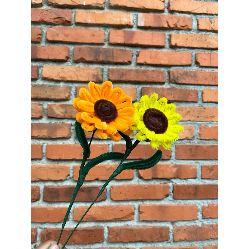 Jual Bunga Matahari, bunga pipe cleaner/kawat bulu untuk pajangan vas ...