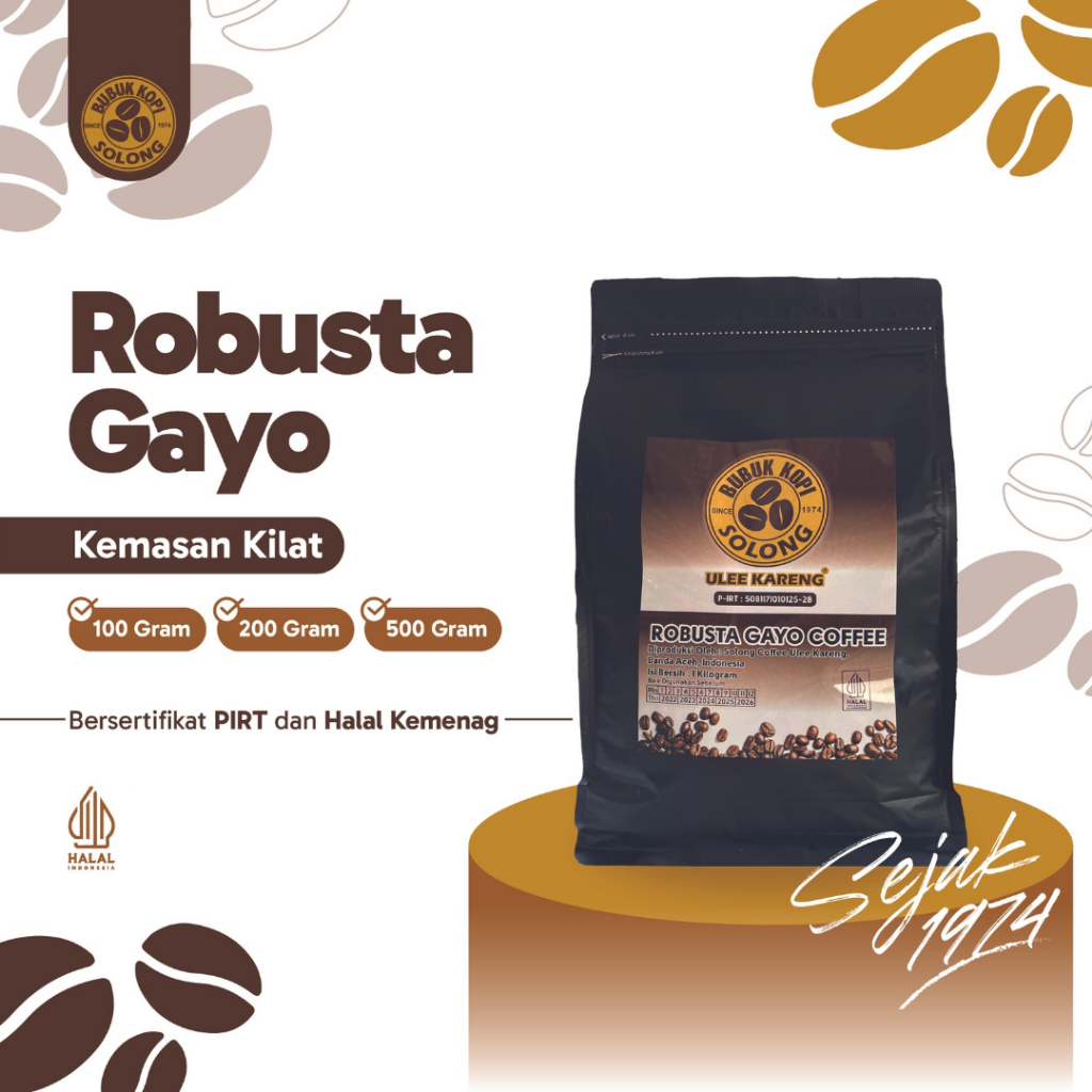 Jual Robusta Gayo Solong Coffee (Kemasan Kilat) | Shopee Indonesia