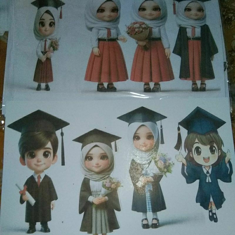 Jual TOPPER WISUDA 15 cm PELENGKAP BUCKET | Shopee Indonesia