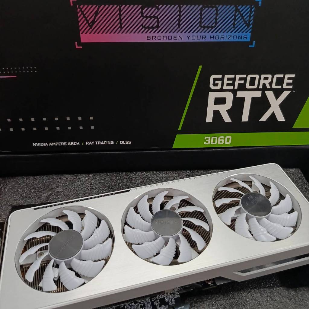 Jual GIGABYTE VISION RTX 3060 12GB GDDR6 // TRIPLE FAN // VGA GAMING ...