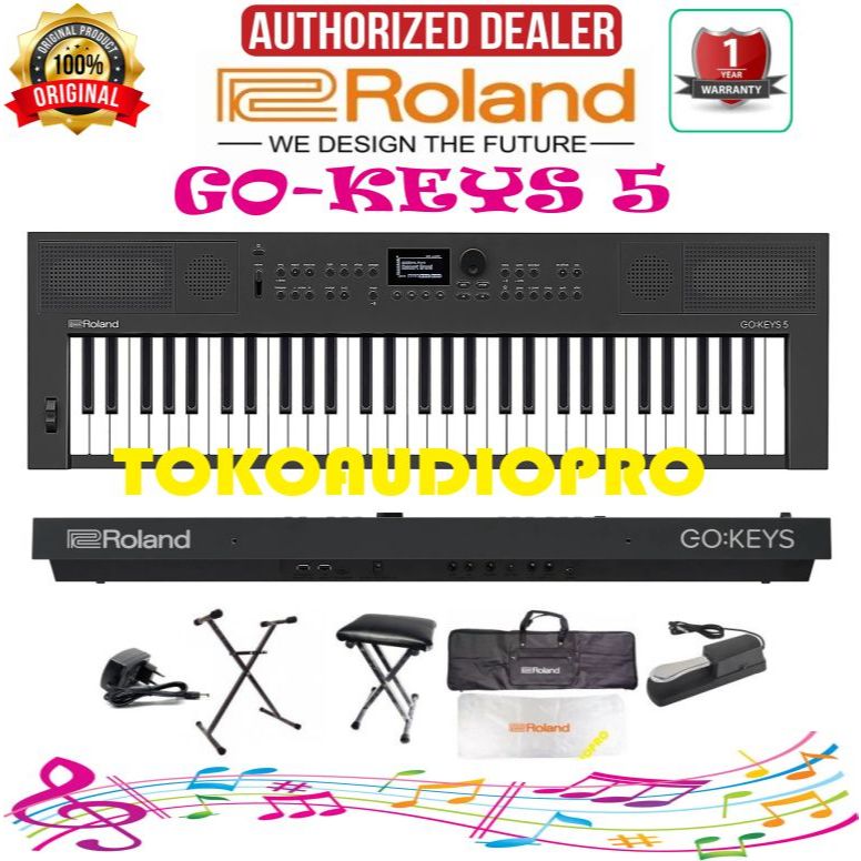 Jual Keyboard Roland GO:KEYS 5 Keyboard 61-key Keyboard Roland Gokeys-5 ...