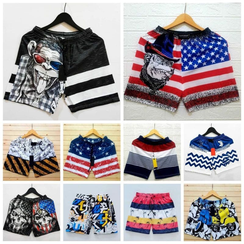 Jual BANYAK WARNA REALPICT INSTANT COD INSTANT TERCEPAT COD Celana Pendek Boxer Pria Surfing ...