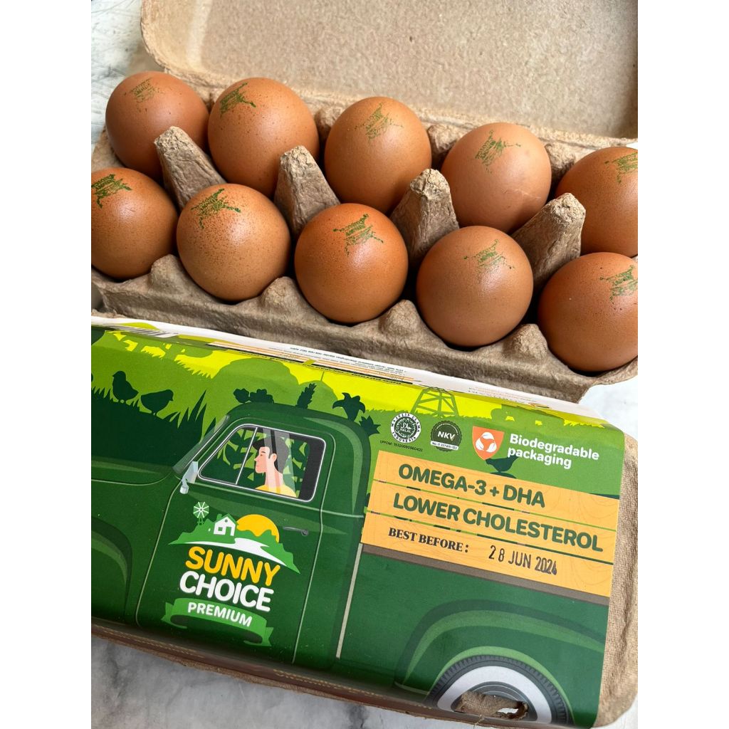 Jual Sunny Choice Premium Fresh Eggs Telur Omega 3 | Shopee Indonesia