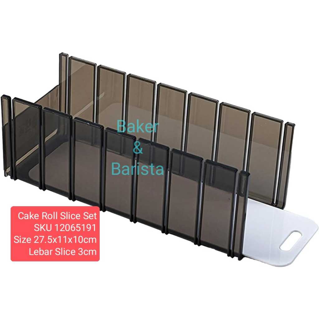 Jual Cake Roll Slice Set 27.5x11x10cm/Swiss Roll Cutting Mold Baking ...