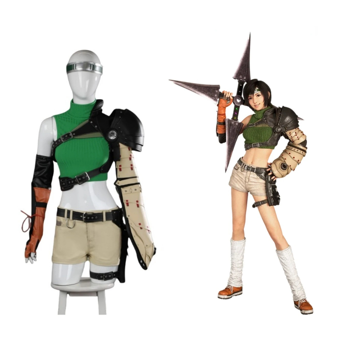 Jual Disguise Yuffie Kisaragi Cosplay Costume Female FF 7 Yuffie Game ...