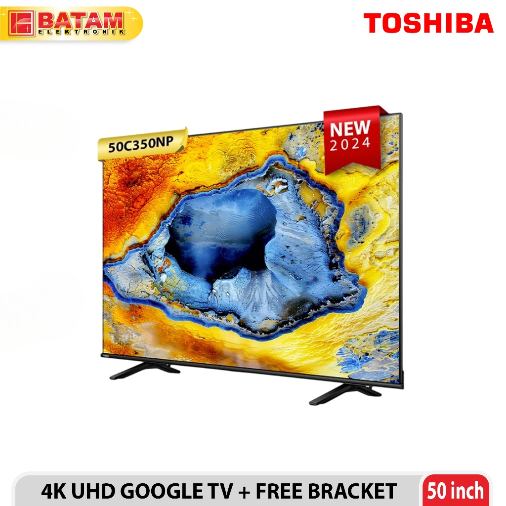 Jual Toshiba 4K UHD Google TV 50 inch - 50C350NP (FREE BRACKET ...