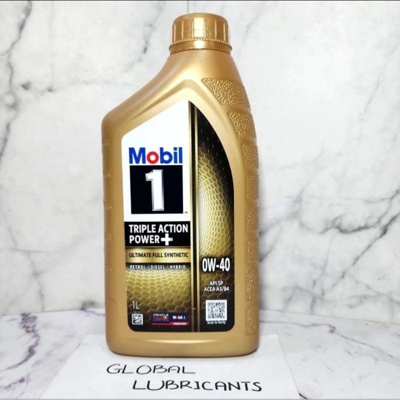 Jual Mobil 1 Triple Action Power+ 0W-40 1 Liter (ULTIMATE Full/ Fully ...