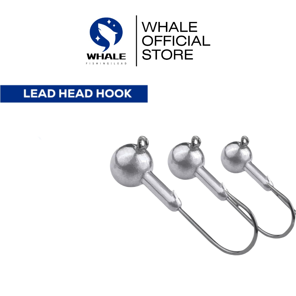 Jual WHALE Jig Head Kail Untuk Soft lure Worm Bait 1.8g 3.5g 5g 7g 10g ...