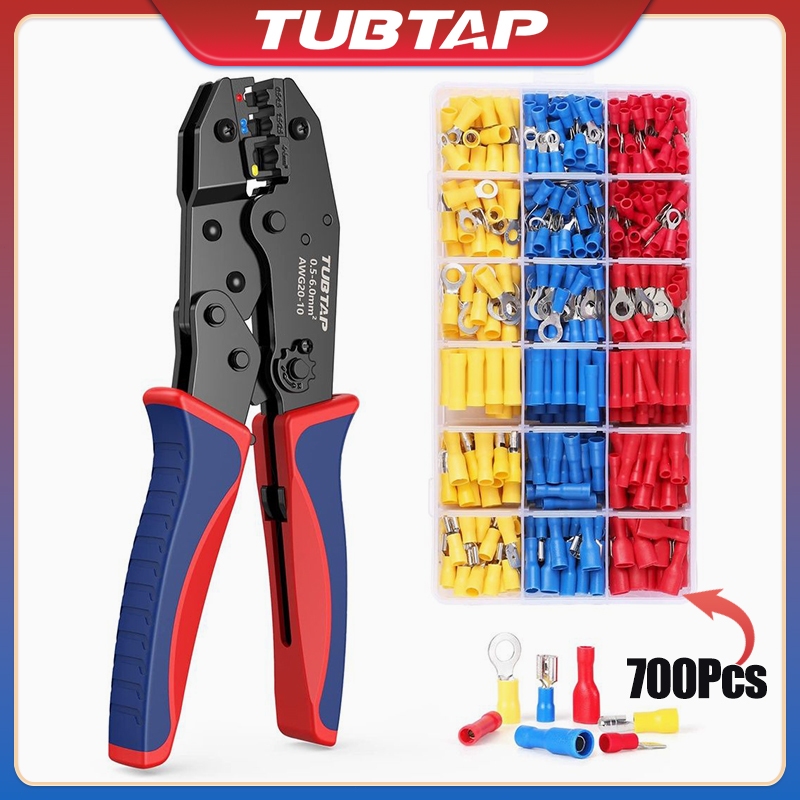 Jual TUBTAP 20-10 Tang Crimping Untuk Lug Kabel 700PCS Lug Kabel ...