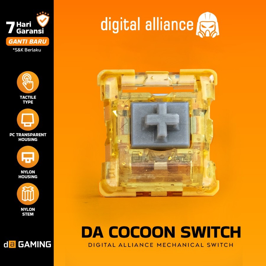 Jual Digital Alliance DA x AJAZZ Cocoon 3 Pin Plate Mount 50g Tactile ...