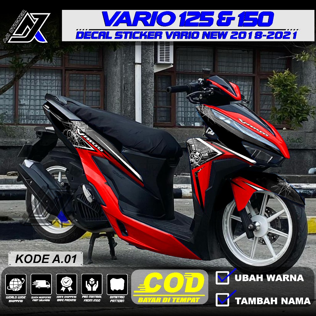 Jual (COD)Decal stiker VARIO 125/150 NEW Full Body Simpel grafis ...