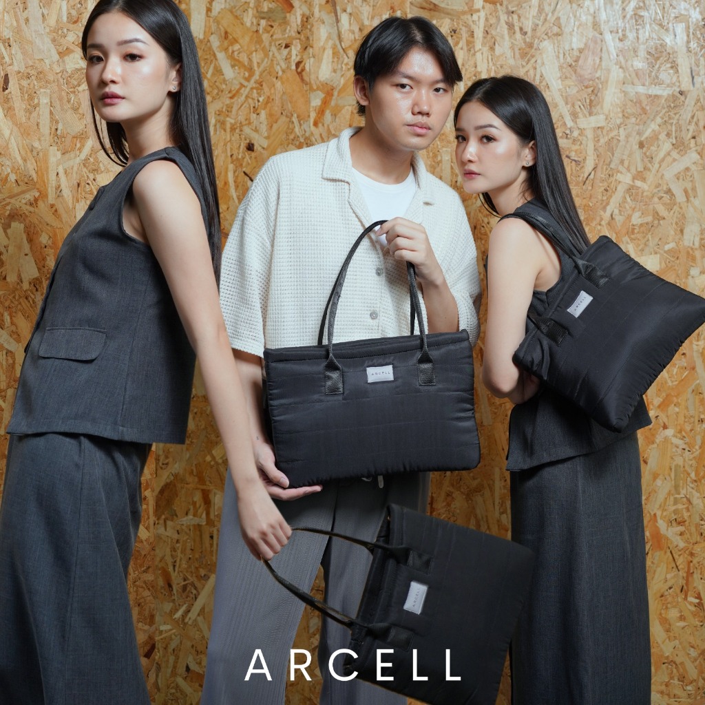 Jual ARCELL - HORIZ PUFFY TOTEBAG - Totebag wanita | Shopee Indonesia