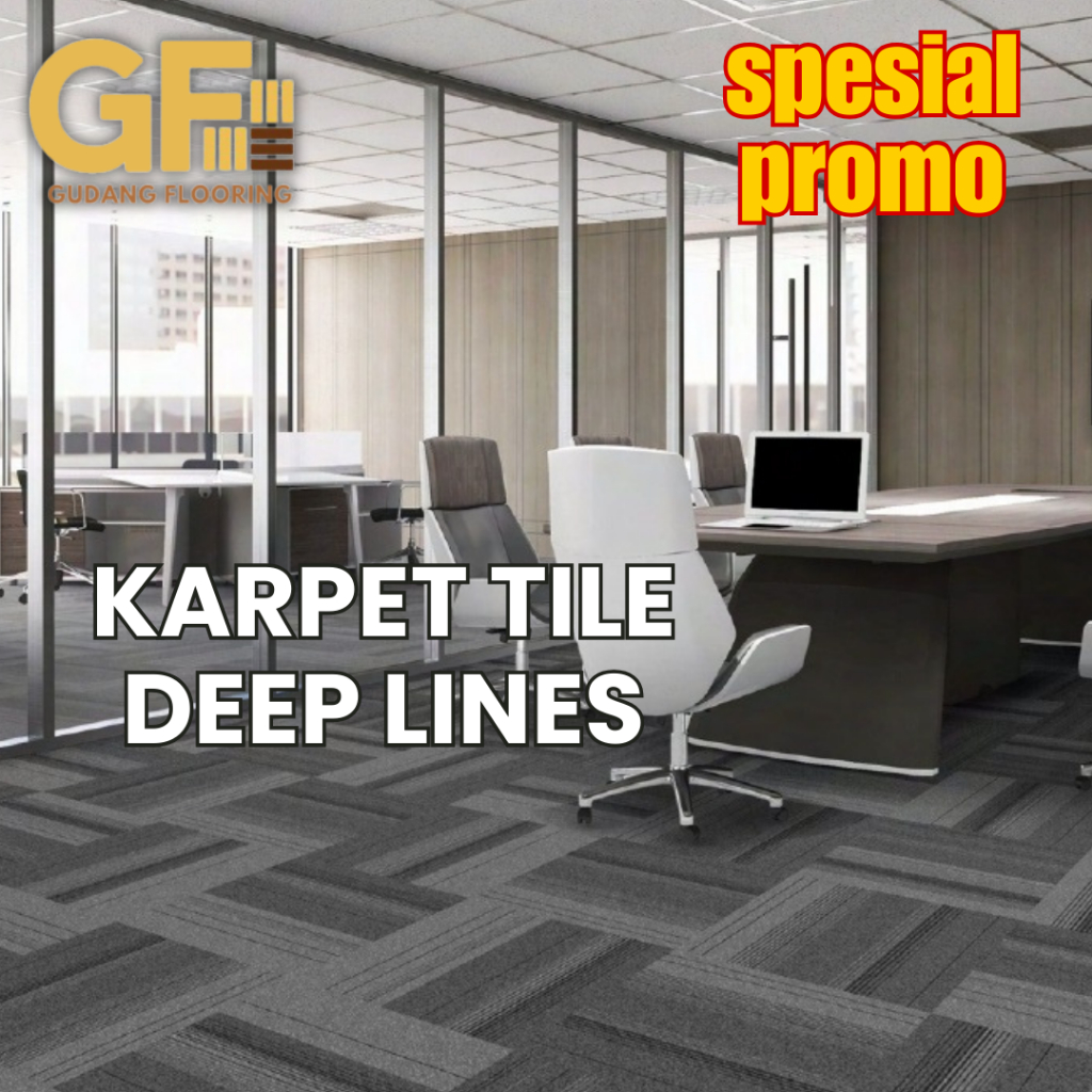 Jual Karpet Tile 50x50 cm Deep Line /Karpet Lantai Office Hotel ...