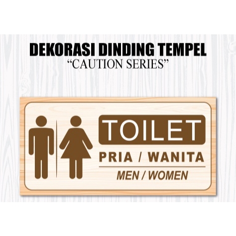 Jual Papan Tulisan Info Himbauan Peringatan "TOILET PRIA WANITA" untuk ...