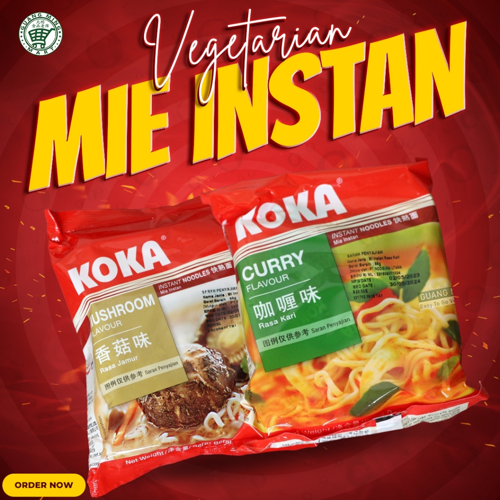 Jual Mie Instan Koka Mushroom Flavour - Vegetarian Rasa Jamur | Shopee ...