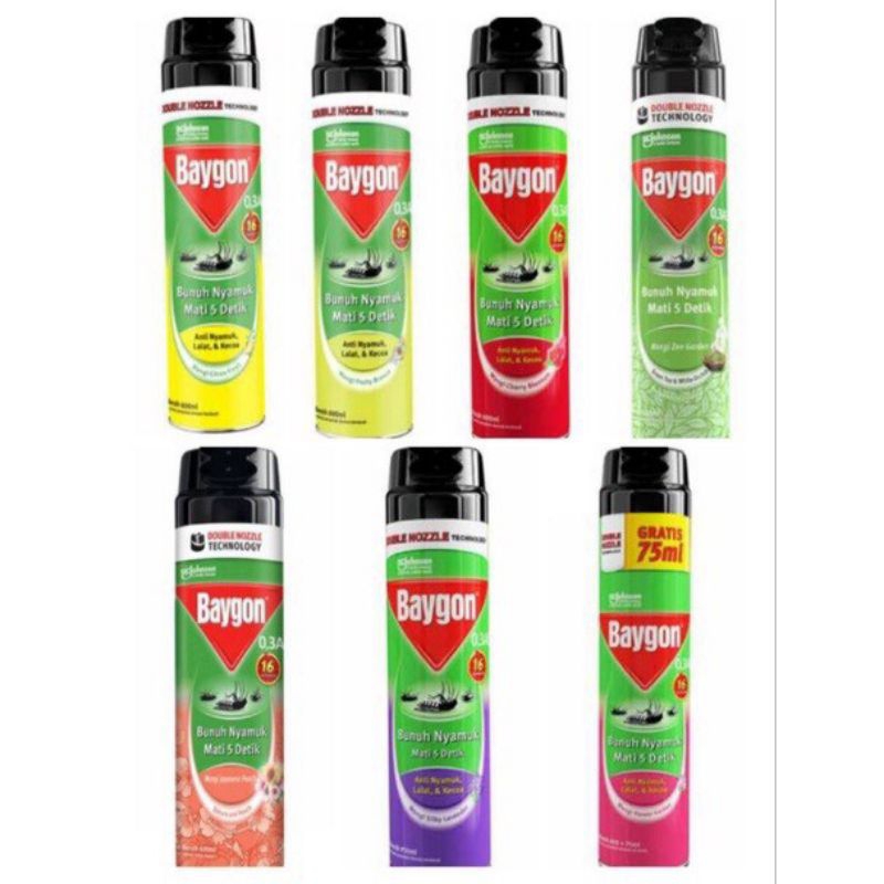 Jual BAYGON aerosol obat nyamuk semprot 600ml | Shopee Indonesia