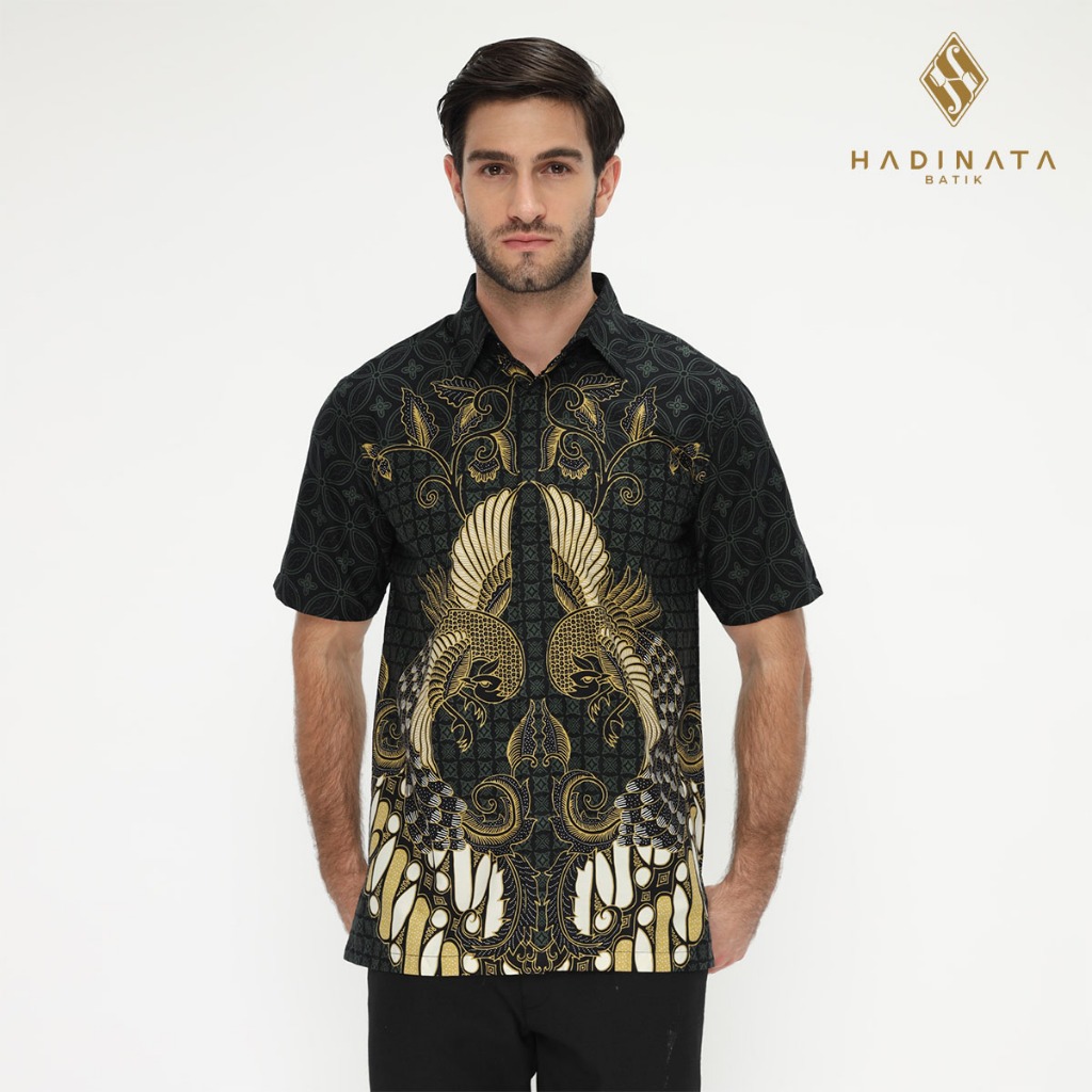 Jual Hadinata Batik Kemeja Pendek Superfine Bharata Binala | Shopee ...
