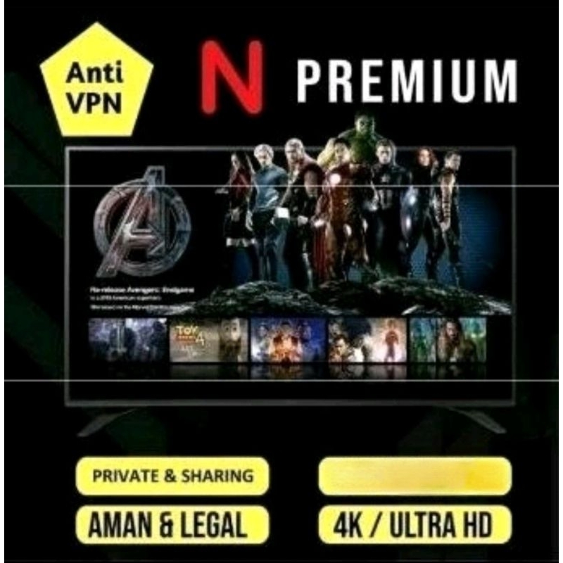 Jual NETFLIXX PERMIUM TANPA VPN 1 BULAN FULL UHD 4k ANTI ON HOLD 100% GARANSI | Shopee Indonesia