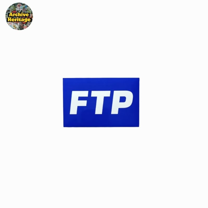 Jual sticker FTP F*ck The Population logo blue OG stiker brand ...