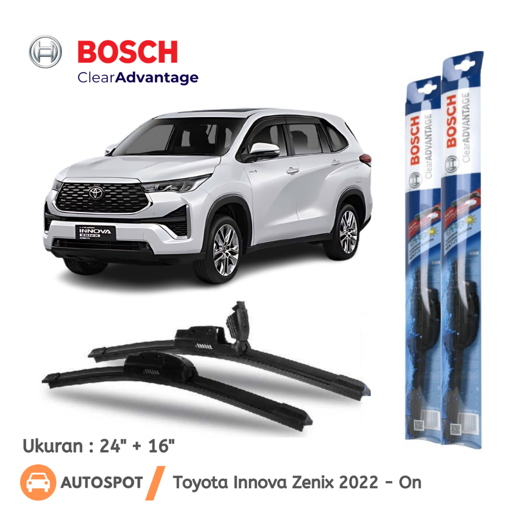 Jual Wiper Depan Frameless Mobil Toyota All New Innova Zenix Bensin & Hybrid 2022 - On Sepasang ...