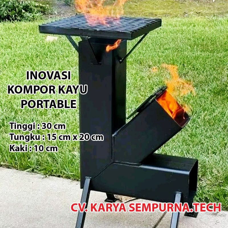 Jual kompor kayu portable/rocket stove | Shopee Indonesia