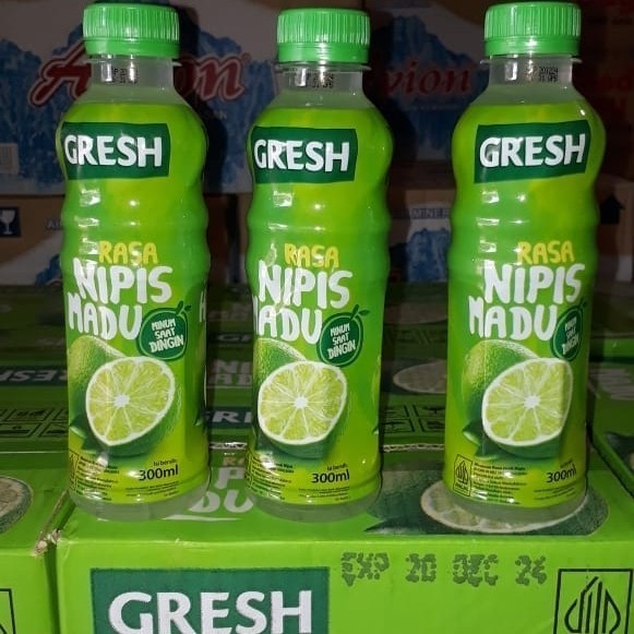 Jual GRESH Rasa Nipis Madu 1 Dus isi 12 Botol 300ml | Shopee Indonesia