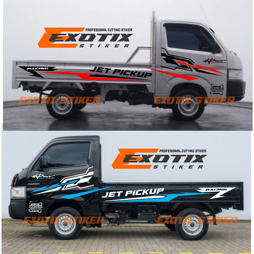 Jual Stiker mobil pick up new carry cutting stiker striping variasi ...