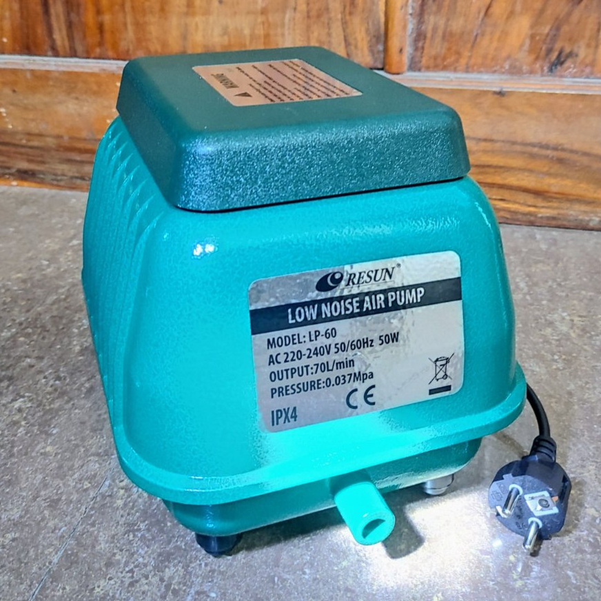 Jual Pompa Aerator RESUN LP60 LOW NOISE AIR PUMP POMPA UDARA AERATOR ...