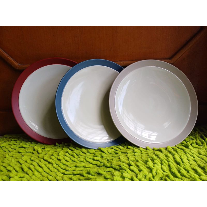 Jual PIRING KERAMIK LIST MERAH | Shopee Indonesia