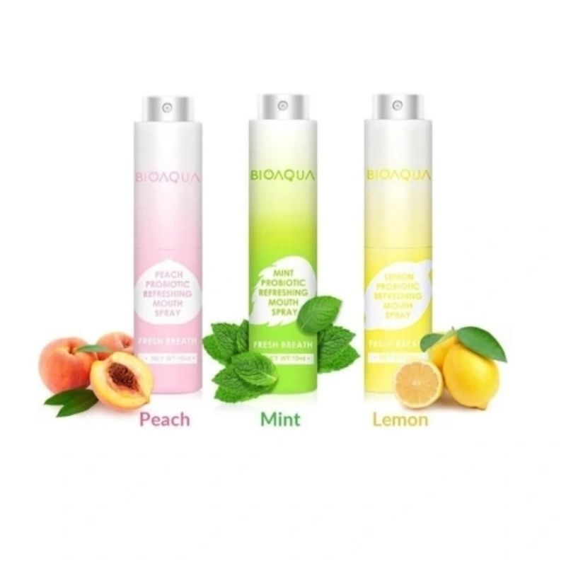 Jual Bioaqua Probiotic Refreshing Mouthspray Parfum Mulut 10ml | Shopee ...